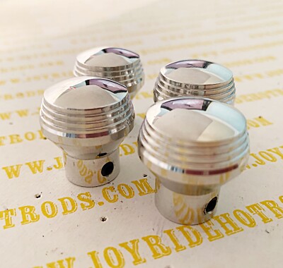 4 x Genuine 'Art Deco' Style Dash Knobs by SoCal Speed Shop- Pol Alum ...