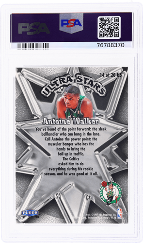 1997 Ultra Stars Antoine Walker #14 PSA 8 | eBay
