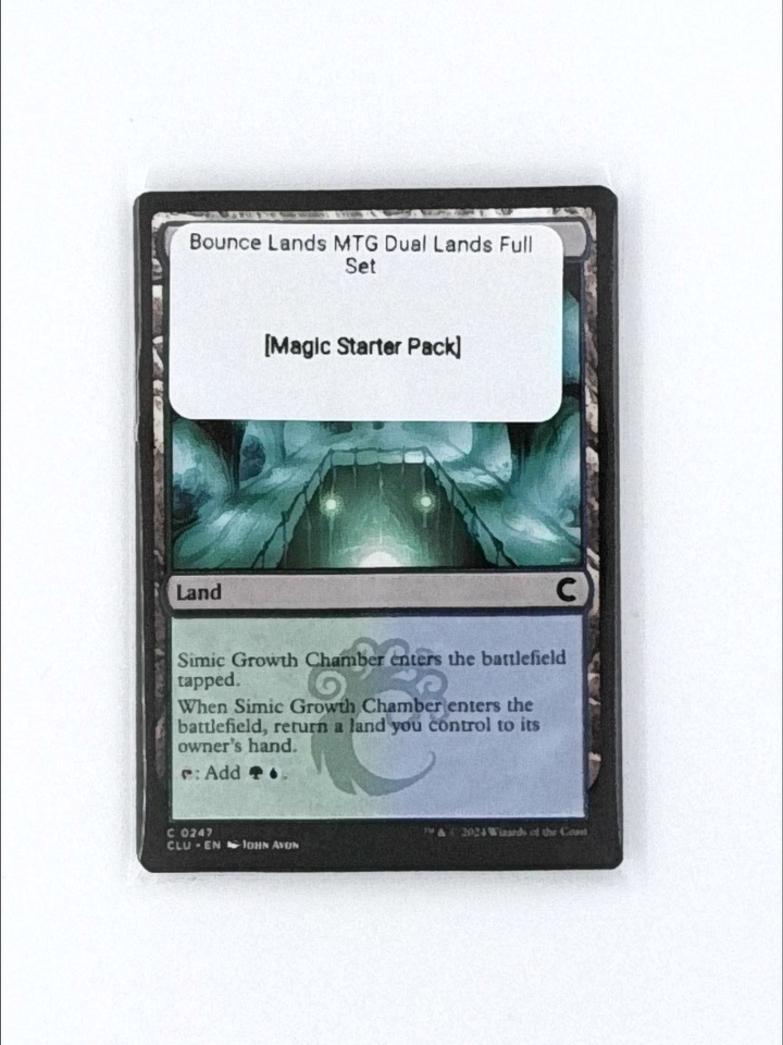 Bounce Lands MTG Dual Lands Full Set All 10 Magic Commander Landfall ...