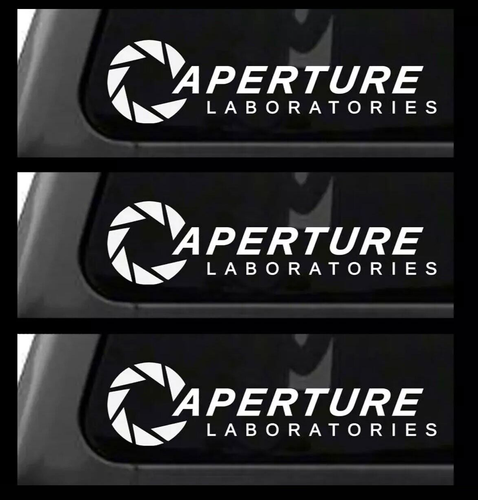 Aperture Laboratories 3 Pack 8" Vinyl Decals Car laptop window labs ...