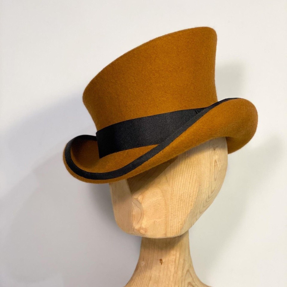 Asymmetric Top Hat Wool Hat Unisex Hat Steam Punk Hat Fashion Top Hat ...