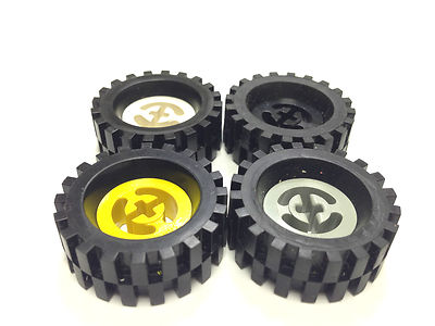 LEGO 3482c02 Wheel with Split Axle Hole with Black Tire 30 x 10.5 ...