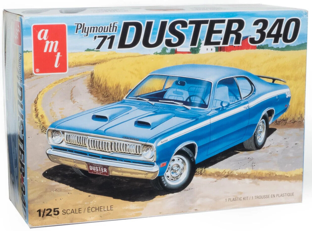 AMT 1971 Plymouth Duster 340 1:25 Scale Plastic Model Car Kit 1118 | eBay