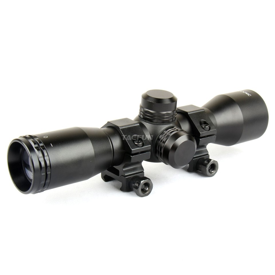 Tactical 4X32 Compact .223 .308 Scope /w Rings | eBay