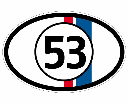 Herbie Logo 53 Volkswagen Beetle \The Love Bug\ Herbie #53 1/18