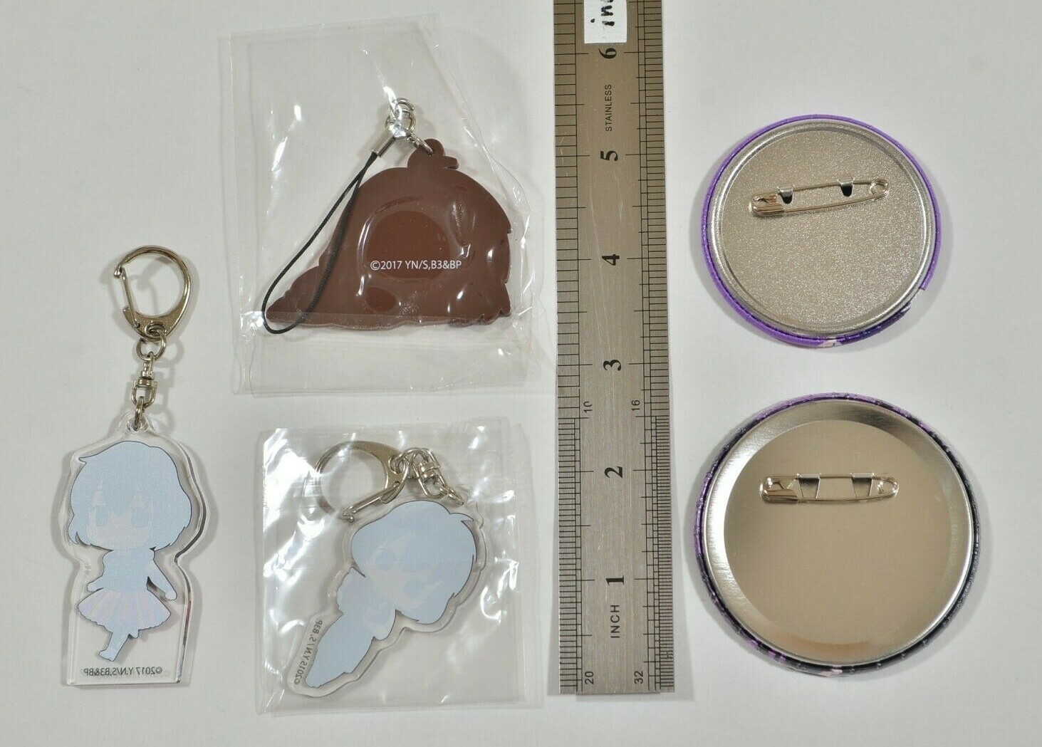 Blood Blockade Battlefront Chain Sumeragi Set Keychain, Can Badge Anime ...