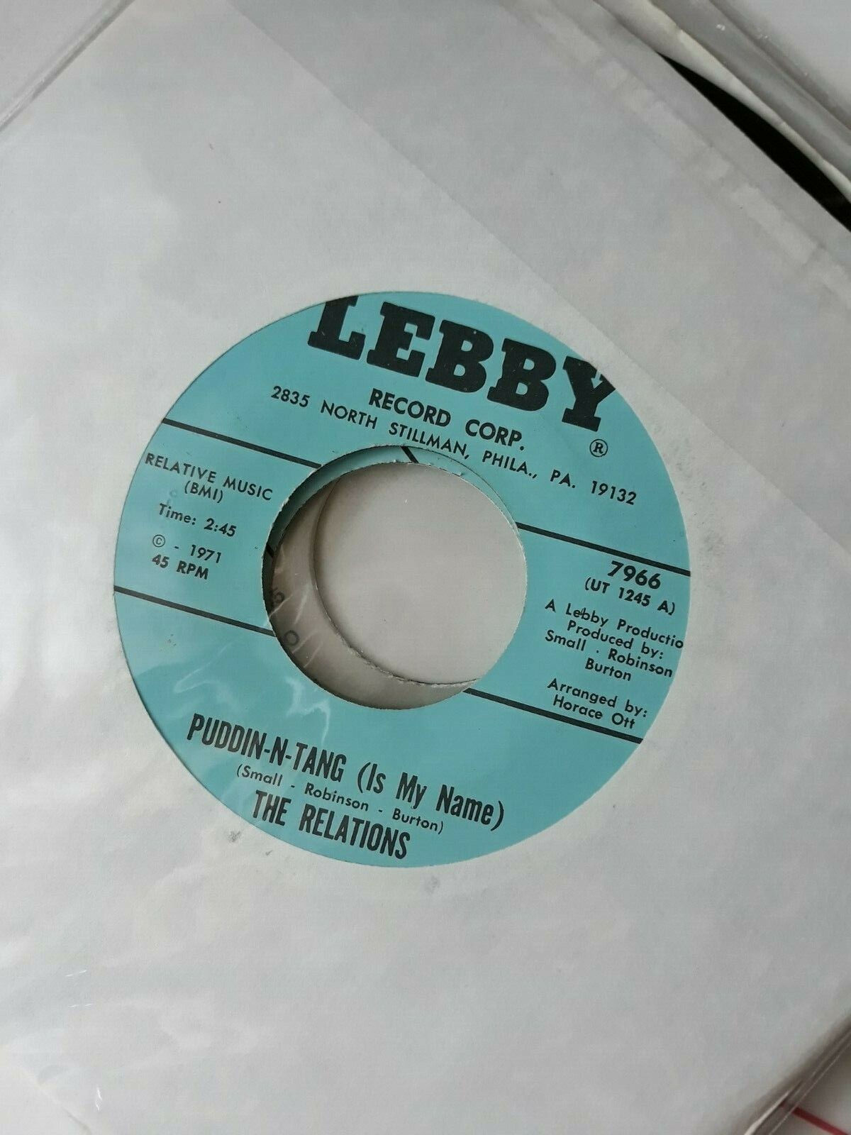 45 giri the relations puddin n tang lebby records 1971 | eBay