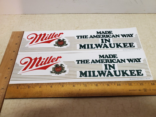 Miller Made the American way in Milwaukee Bumper sticker # 3 | eBay
