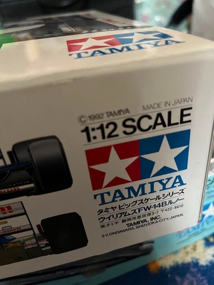 TAMIYA 1/12 WILLIAMS FW14B RENAULT Big Scale Model Kit Toy Nigel ...