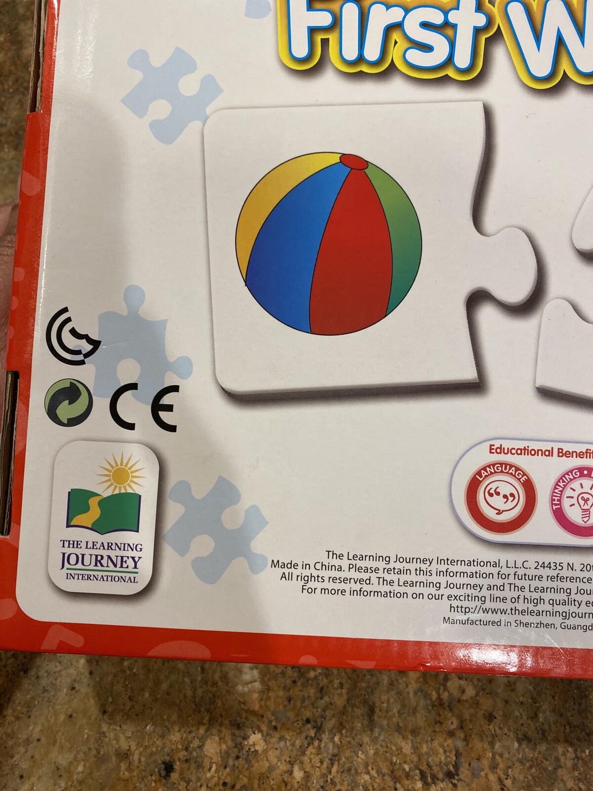 Match It! First Words Puzzles The Learning Journey 30 Pieces Reading ...