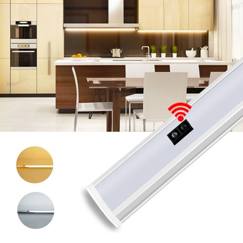 Hand Motion Sensor LED Bar Light Under Cabinet Cupboard Wardrobe ...