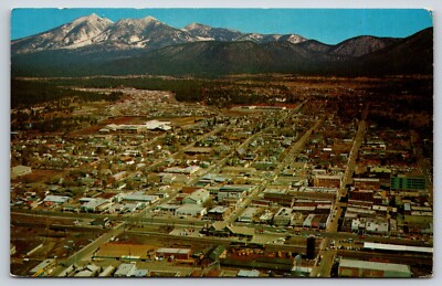 Vintage 1970 Postcard Aerial View of Flagstaff Arizona J2 | eBay