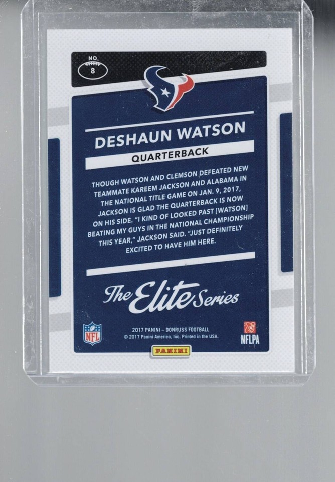 2017 Panini Donruss Deshaun Watson The Elite Series #8 | eBay