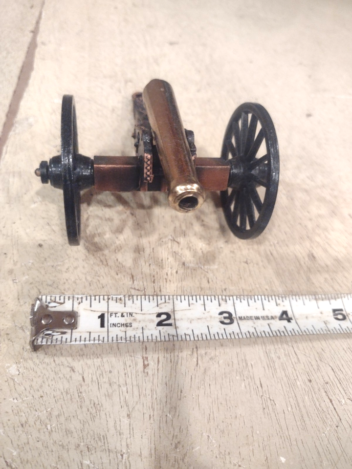 Cast metal and Brass Civil War Era Miniature Cannon. | eBay
