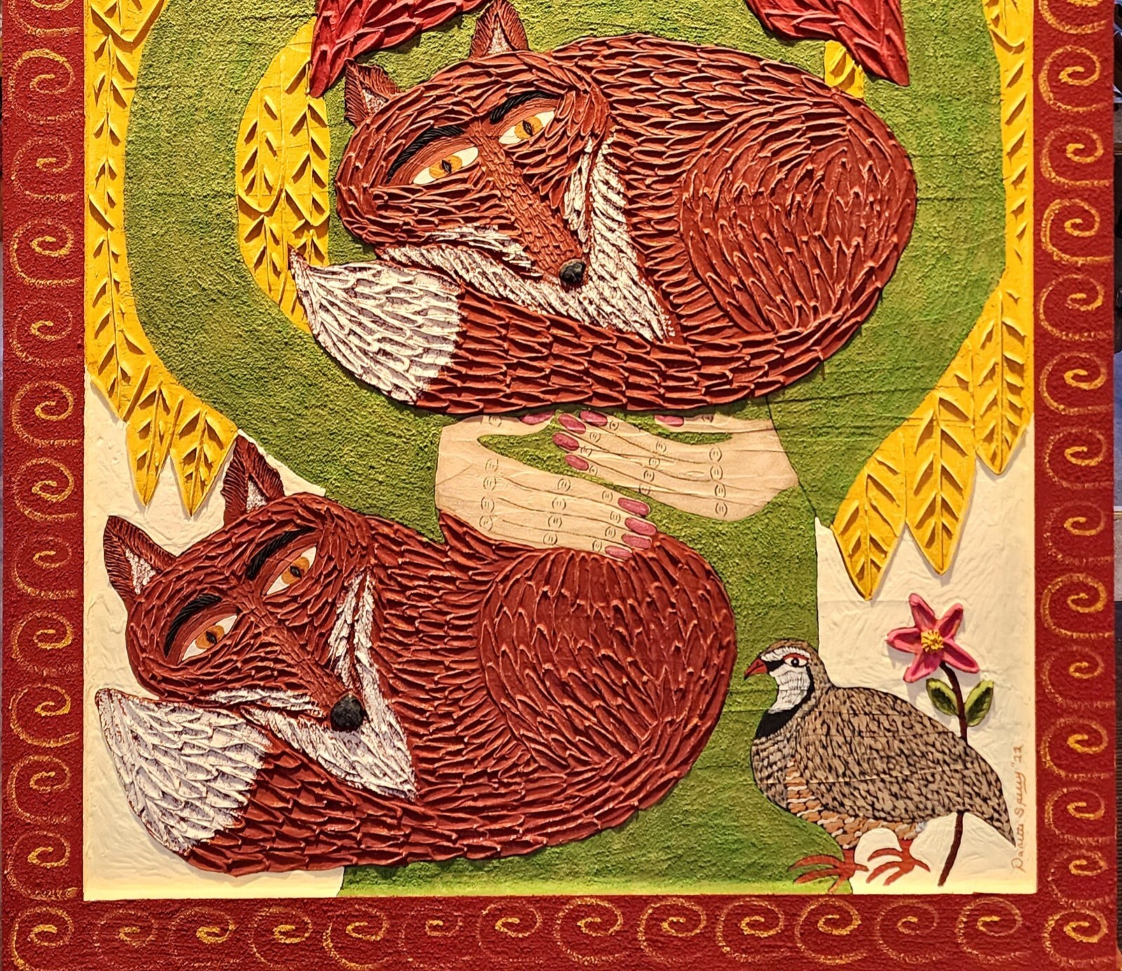 Danette Sperry Southern Primitive Folk Art ANGEL Painting "ANGEL Of The ...