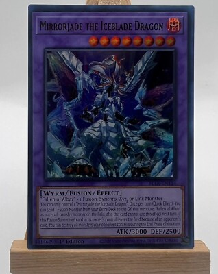 Yu-Gi-Oh! TCG Mirrorjade the Iceblade Dragon Bltr Ultra Rare 1st Near Mint | eBay
