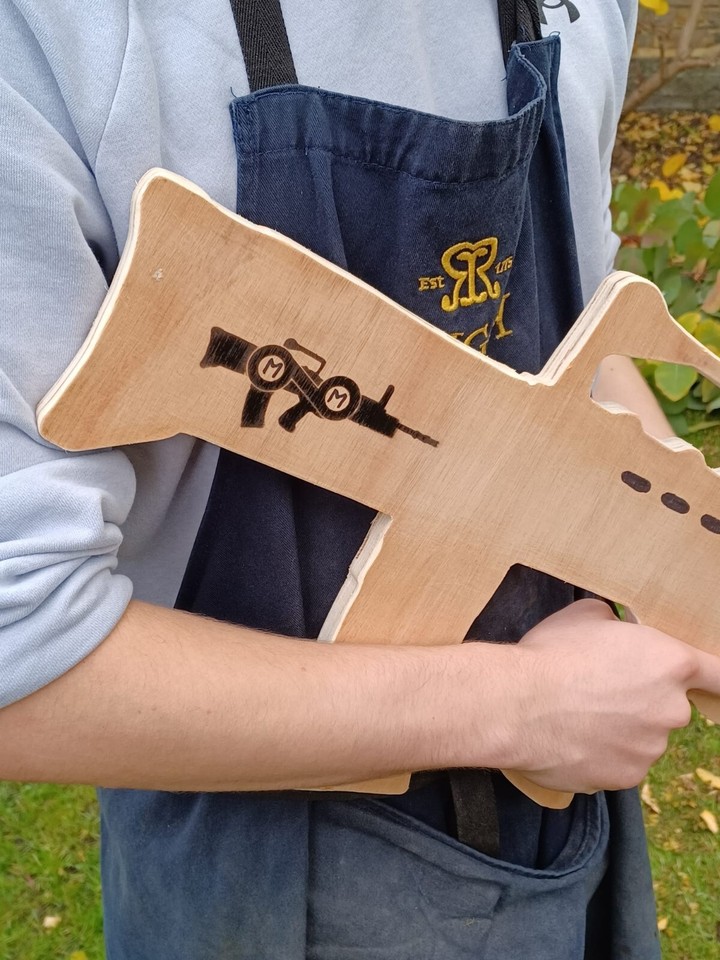 Wooden Training L98 A2 Cadet GP Rifle Dummy Rifle with Sling Loops ...