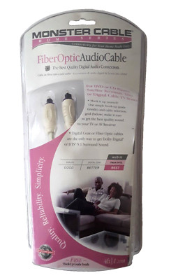 Monster Cable Home Series Fiber Optic Audio Cable 4ft 1.21m | eBay