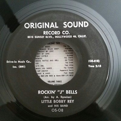 Little Bobby Rey ROCKIN' "J" BELLS (DOO WOP 45) #08 PLAYS VG++ NO NOISE ...