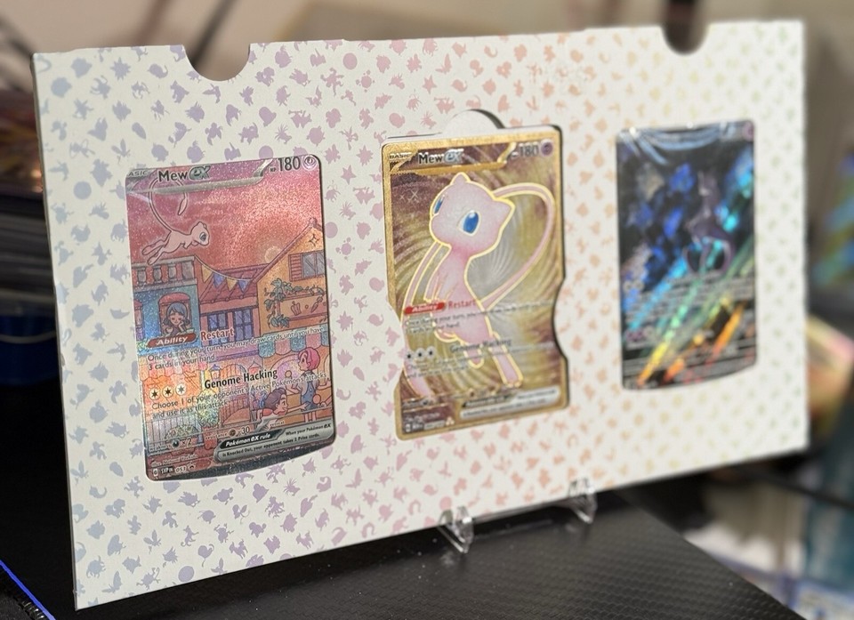 Pokemon 151 - Mew & Mewtwo Ultra Premium Collection - UPC 3 Card Promo ...