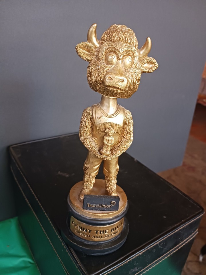 Benny The Bull Mascot Hall Of Fame Bobble Head Bulls Basketball | eBay