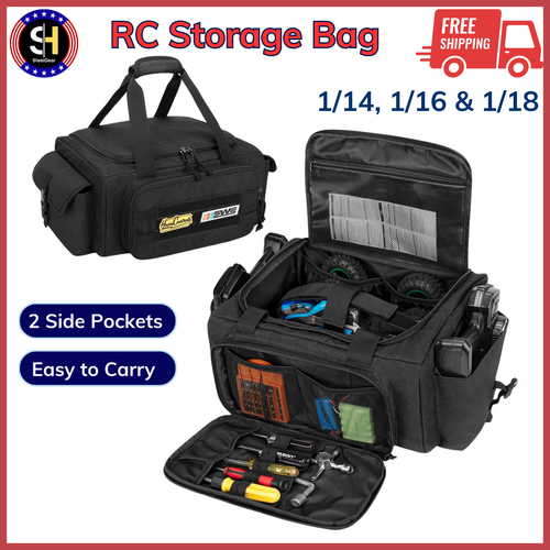 RC Car Storage Bag 1/14, 1/16, 1/18 RC Carry Bag Carrying Case with ...