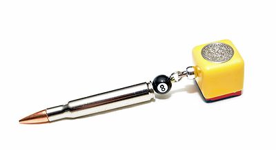 Silver Bullet Pocket Chalker w/ Scuffer Pool Billiard Cue Accessory ...