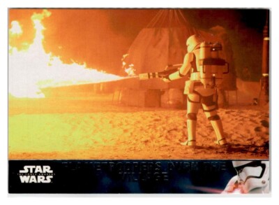2016 Topps Star Wars the Force Awakens Flametroopers Burn The Village ...