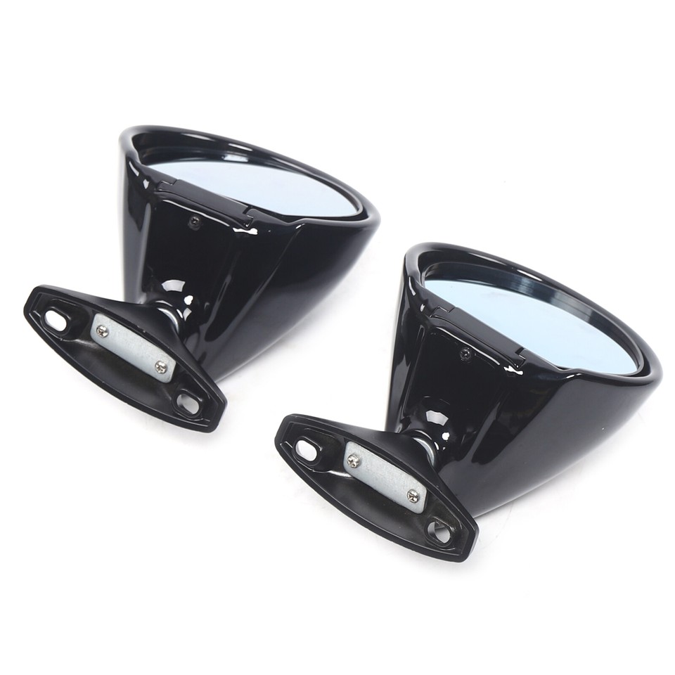 Universal California Classic Style Car Door Wing Side View Mirrors Blue ...