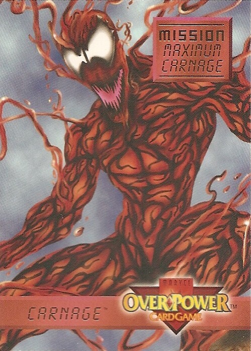 Marvel OVERPOWER MAXIMU CARNAGE Mission #7 Carnage The Face of Evil | eBay
