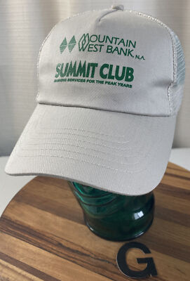 MOUNTAIN WEST BAND SUMMIT CLUB MONTANA HAT BEIGE SNAPBACK ADJUSTABLE ...