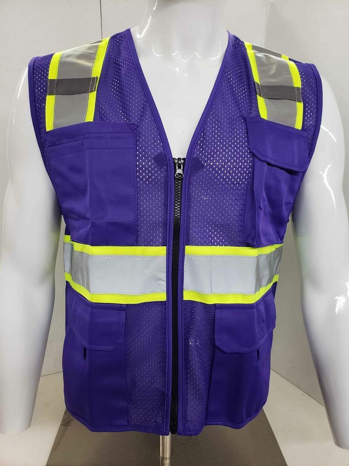 Two Tone High Visibility Reflective Purple Safety Vest (X-Small-2XL) | eBay
