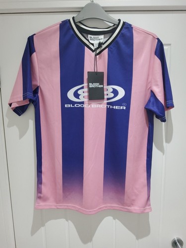 Blood Brothers Football Style Top Jersey Tshirt Pink Purple Size XS | eBay