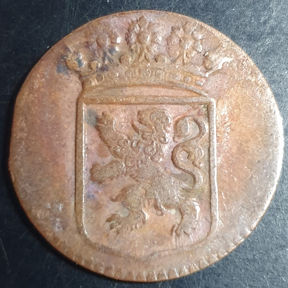 Netherlands East Indies VOC Holland Indonesia 1 One Duit 1732 Rosette ...