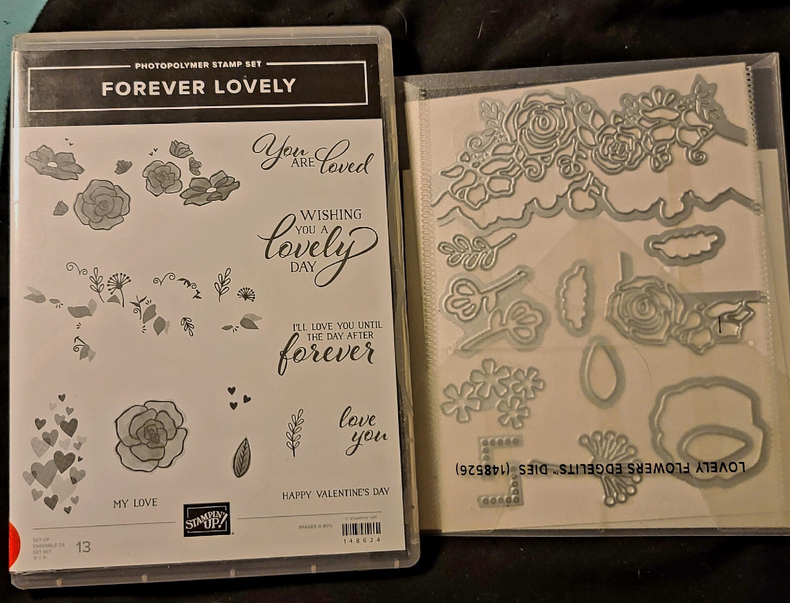 Stampin Up FOREVER & ALWAYS Stamp Set & matching LOVELY FLOWERS dies | eBay