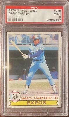 1979 O-Pee-Chee #270 GARY CARTER ~ PSA 9 MINT ~ Expos ~ POP 8, Only 2 ...