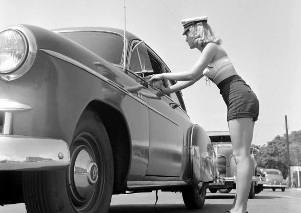 Vintage Car Hop Waitress Photo 1900 Oddleys Strange & Bizarre | eBay