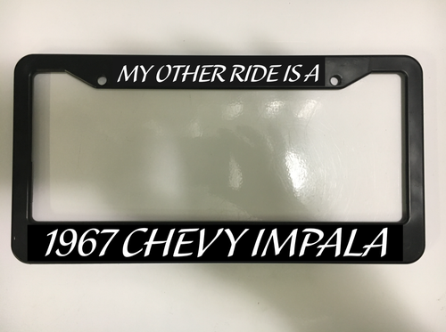 My Other Ride is A 1967 Chevy Impala Supernatural Fans License Plate ...