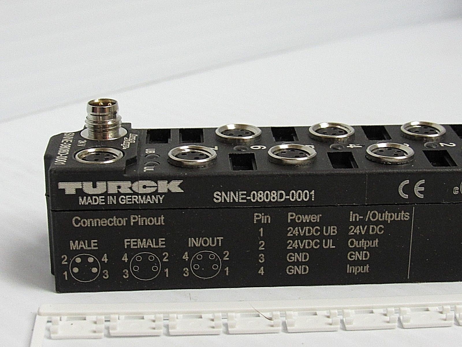 TURCK PICONET EXTENSION MODULE PINOUT CONNECTOR SNNE-0808D-0001 ...