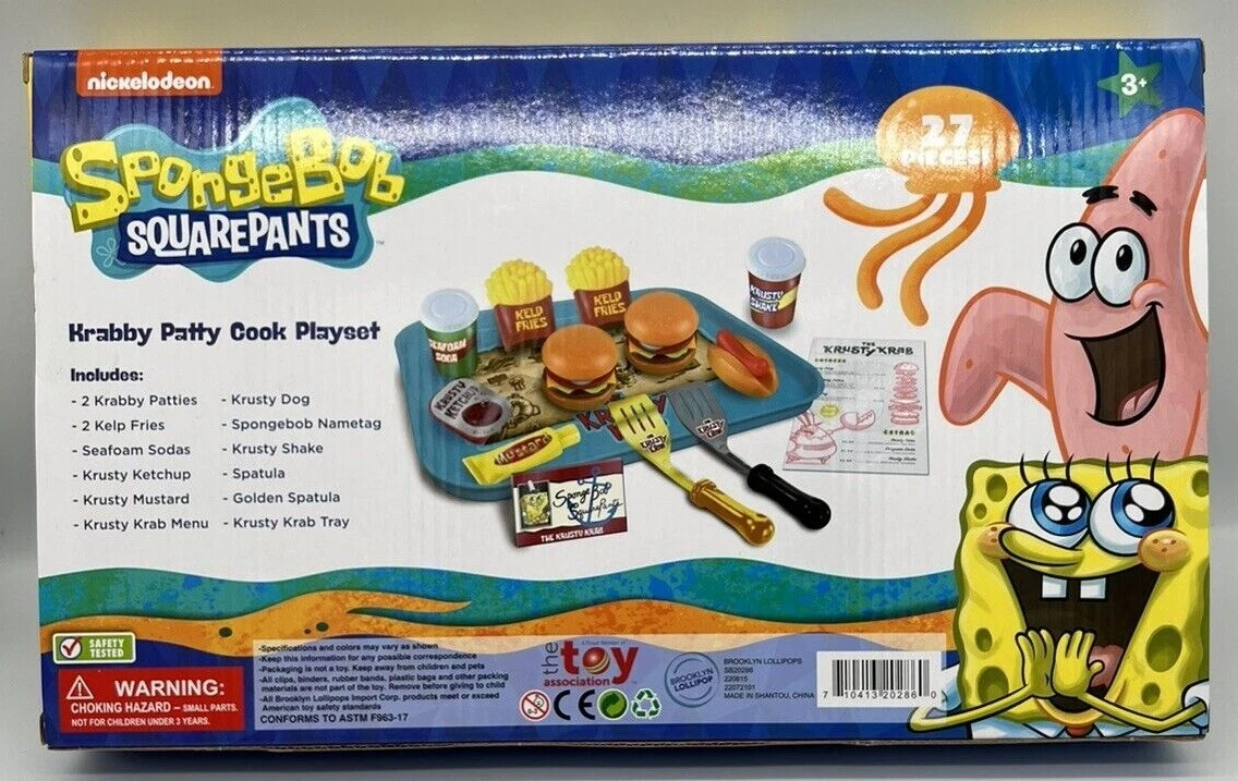Krokante Krab Menu Spongebob