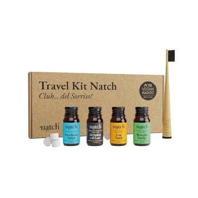 NATCH Travel kit - 4 solid toothpaste + toothbrush | eBay