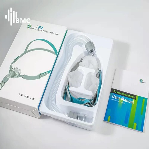 BMC P2 Nasal Pillows Mask with 3 Sizes Nose Pillows Pads For CPAP Sleep ...