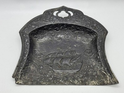 Antique Pewter Butler Crumb Tray | eBay