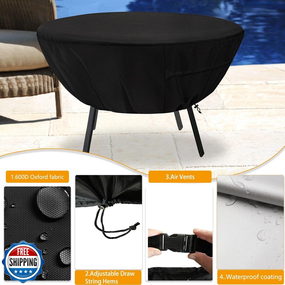 Aacabo Round Patio Table Cover,Suitable for 36 Inch Diameter Pati | eBay