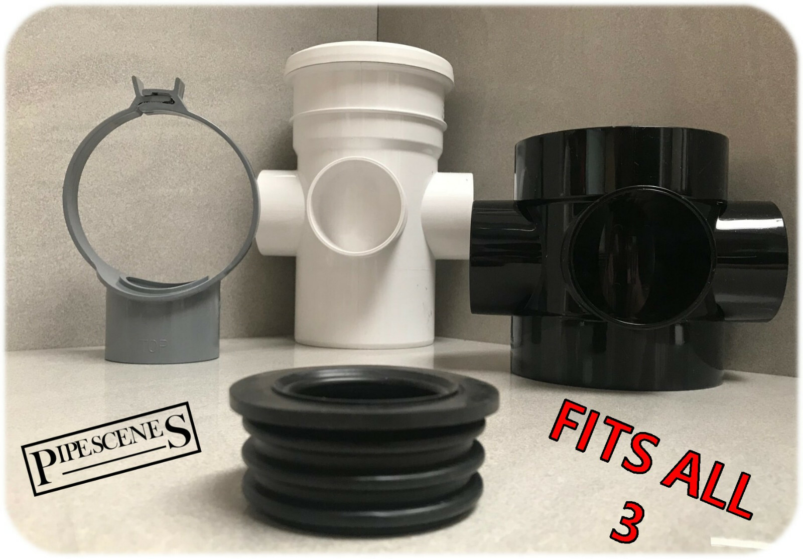 40mm Rubber Boss Reducer for 1.5" Waste Pipe to 62mm Soil Pipe Boss ...