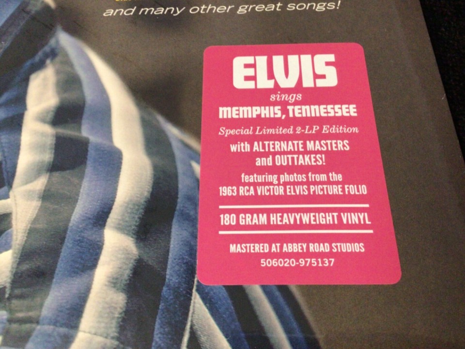 ELVIS PRESLEY 2LP FTD VINYL SINGS MEMPHIS TN FACTORY SEALED W/HYPE ...