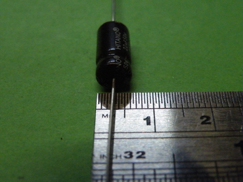 10 Pcs Axial Electrolytic Capacitor 50V 22uF Amplifier Cathode Bypass ...