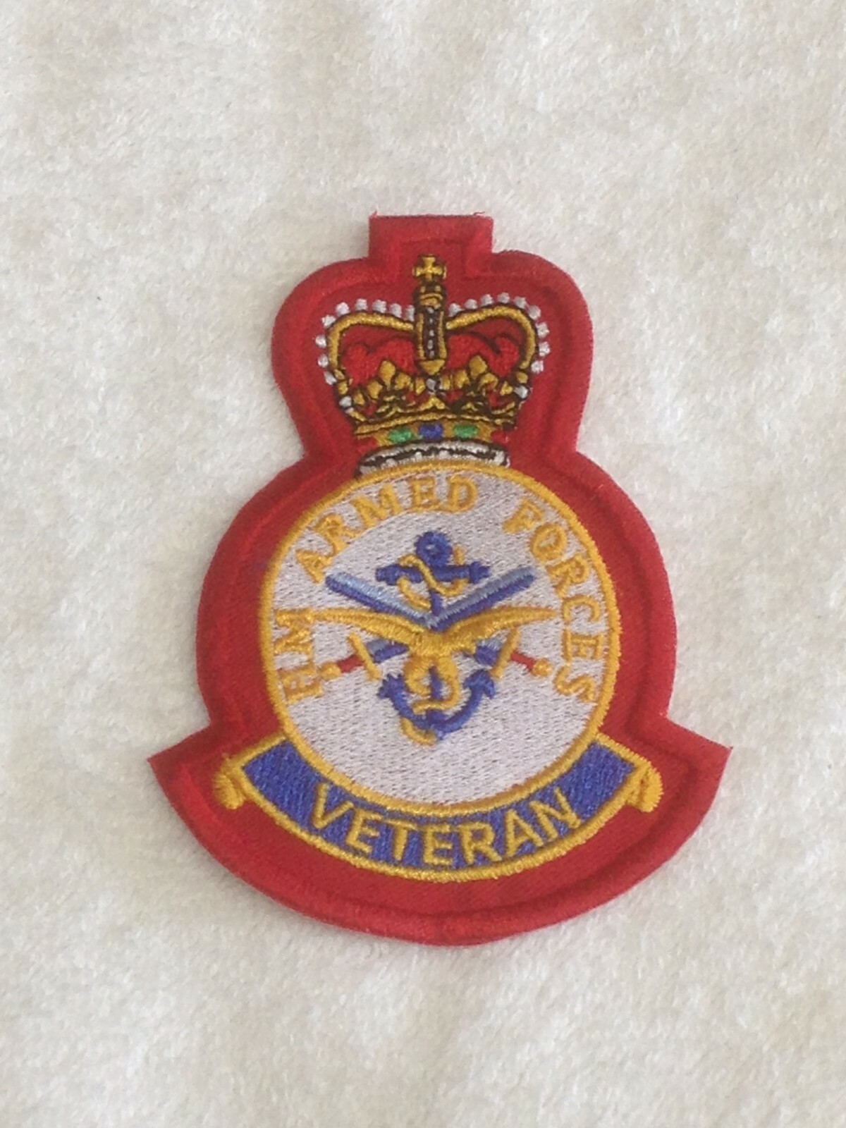 HM Armed Forces Veteran - Embroidered Sew On Breast / Biker Patch | eBay UK