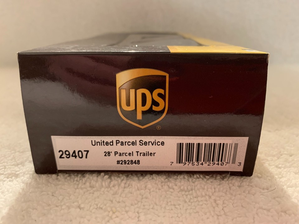 Athearn HO Scale UPS 28' & 40' Containers and Trailers each sold ...
