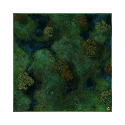 Swamp Design 001 36" x 36" Battle Mat - D&D Pathfinder Other Tabletop ...